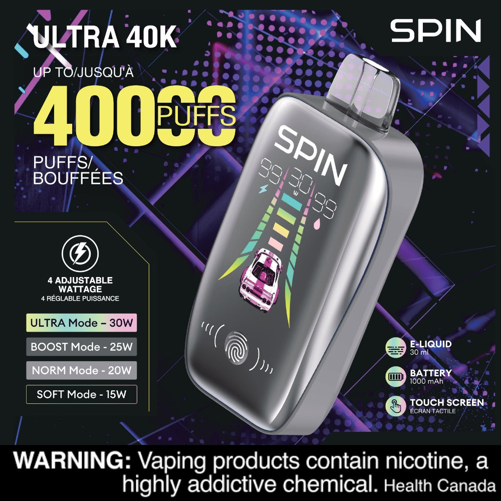 Discover the Spin Ultra 40K: Unmatched Power and Precision in Vaping ...