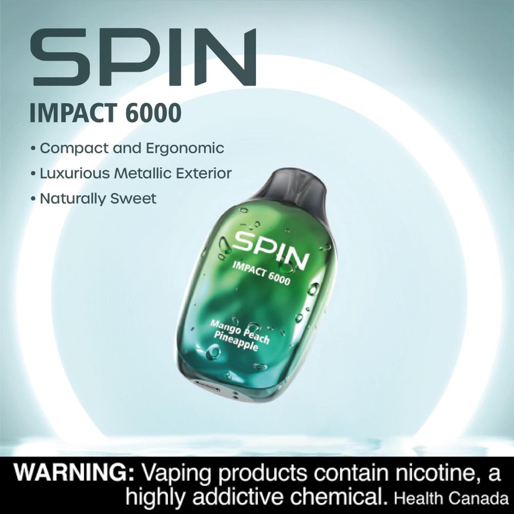 Discover the Pinnacle of Vaping Sophistication: The SPIN Impact 6000 ...