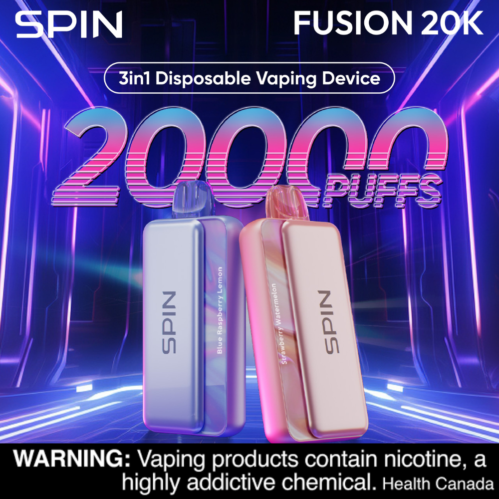 Discover SPIN Fusion 20K (3 in 1) Disposable: Redefining Vaping Versat ...