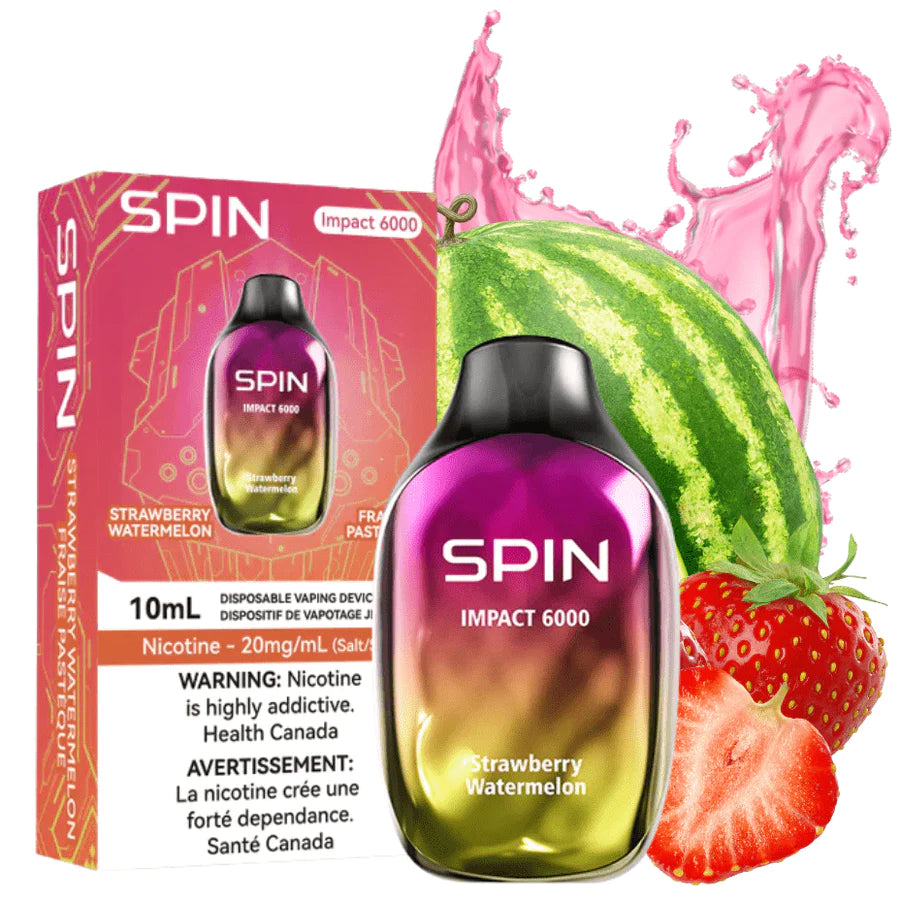 Spin Impact 6000 Disposable Vape - Strawberry Watermelon – Spin vape