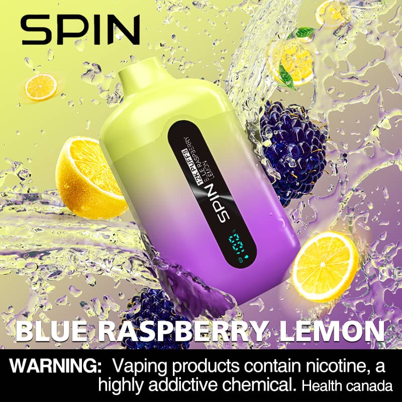 Spin 12K (12000) Disposable Blue Raspberry Lemon - Spin Vape – Spin vape