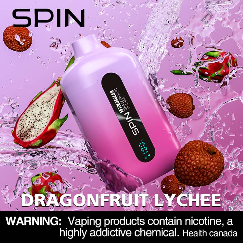 Spin 12K (12000) Disposable Dragonfruit Lychee - Spin Vape – Spin vape