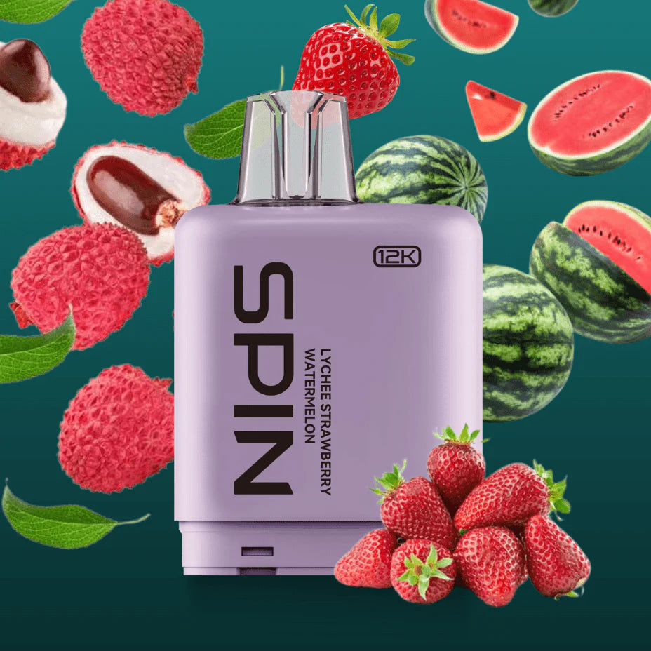 Spin Fizz X Pod 12K Lychee Strawberry Watermelon - Spin Vape – Spin vape