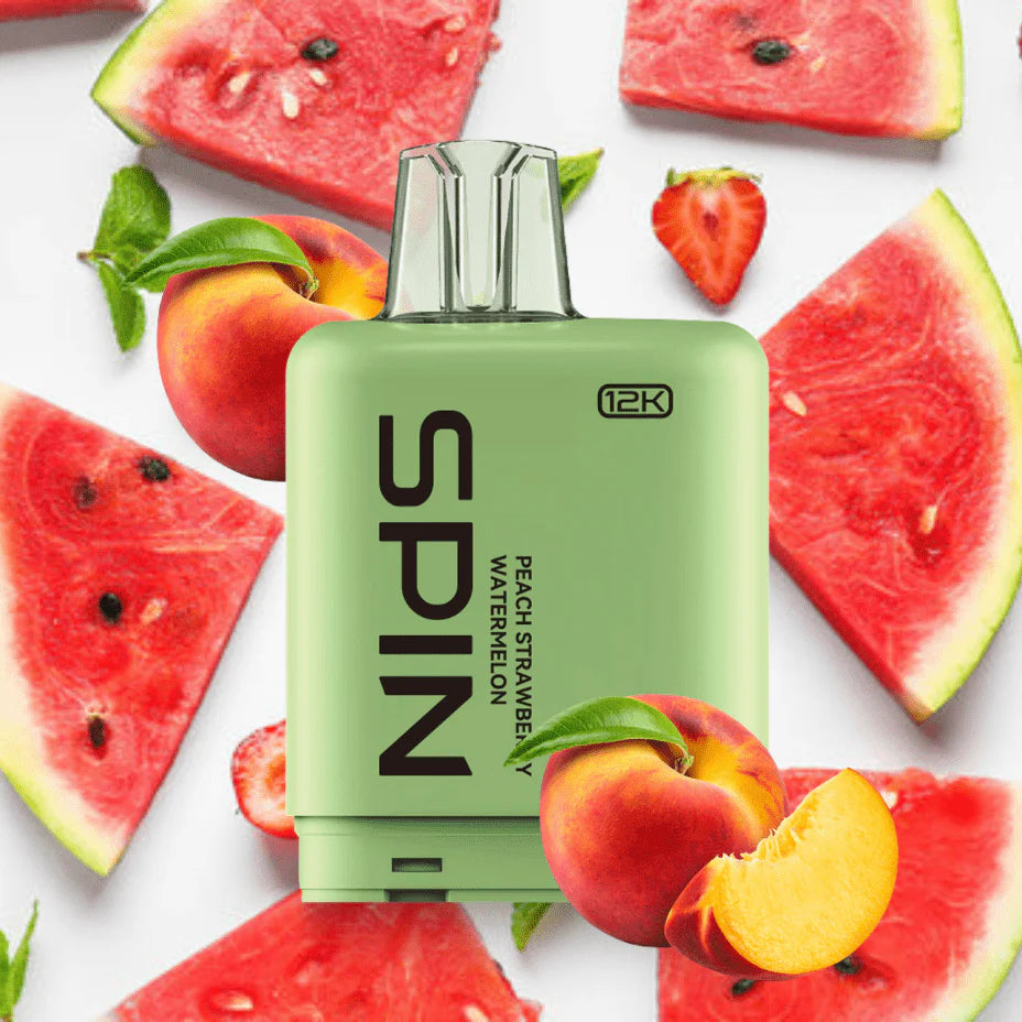 Spin Fizz X Pod 12K Peach Strawberry Watermelon - Spin Vape – Spin vape