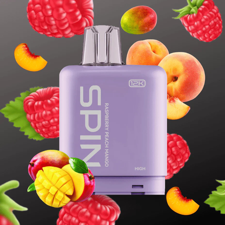 Spin Fizz X Pod 12K Raspberry Peach Mango - Spin Vape – Spin vape