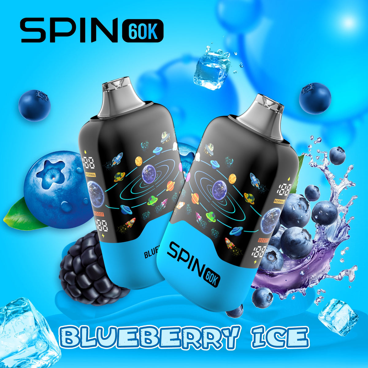 Spin 60K (60000) Disposable Vape Blueberry Ice - Spin Vape – Spin vape
