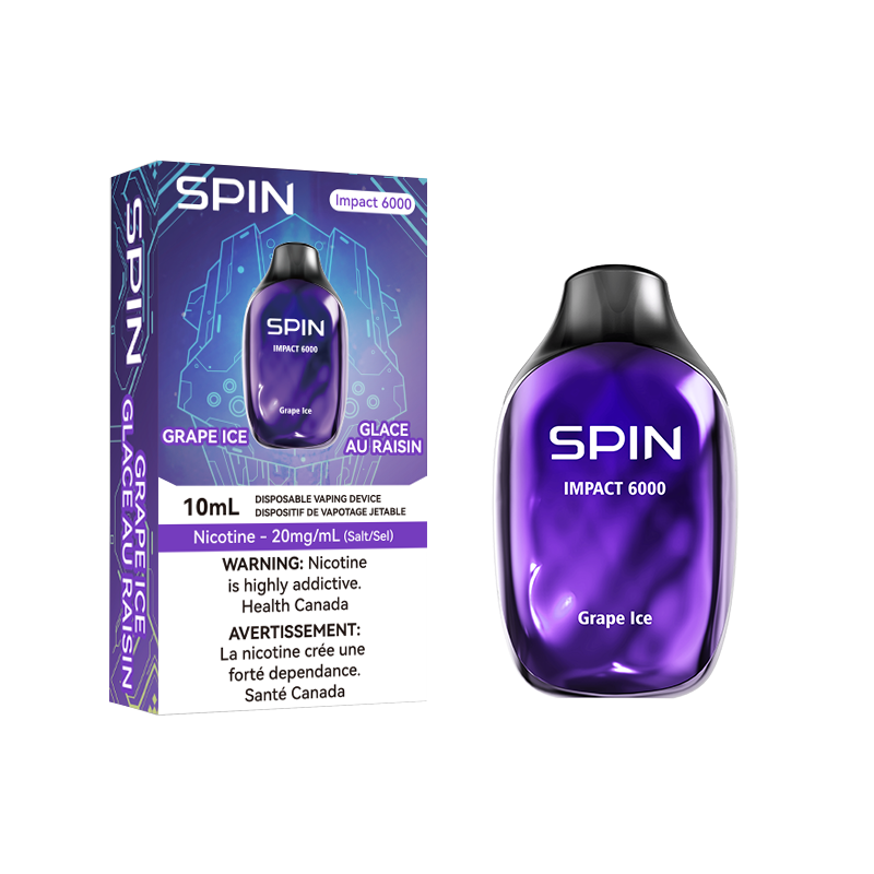 Spin Impact 6000 Disposable Vape - Grape Ice – Spin vape