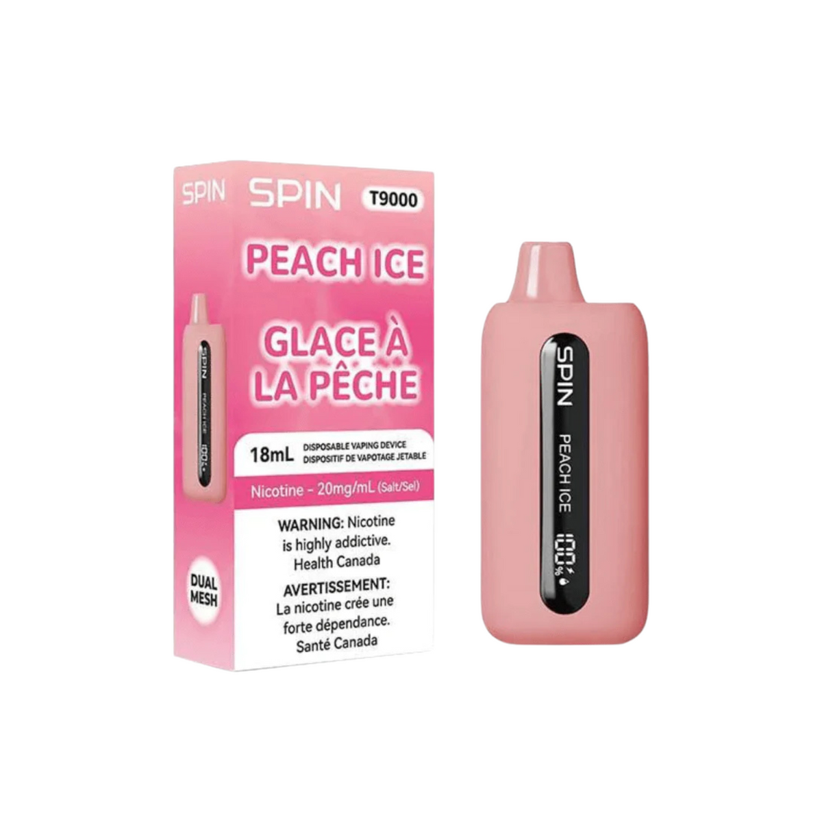 Spin T9000 Disposable Vape - Peach Ice – Spin vape