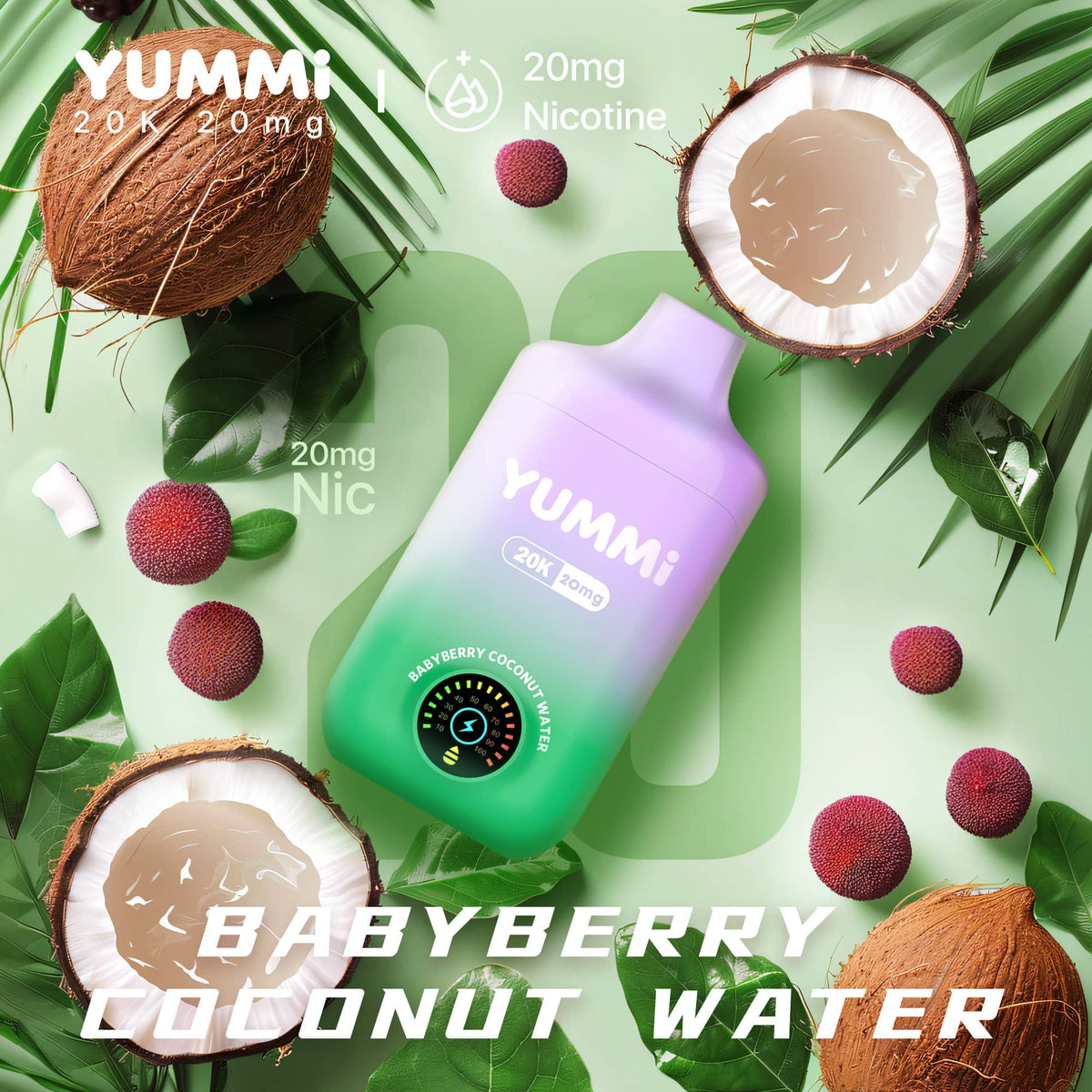 YUMMI 20K Disposable Babyberry Coconut Water - Spin Vape – Spin vape