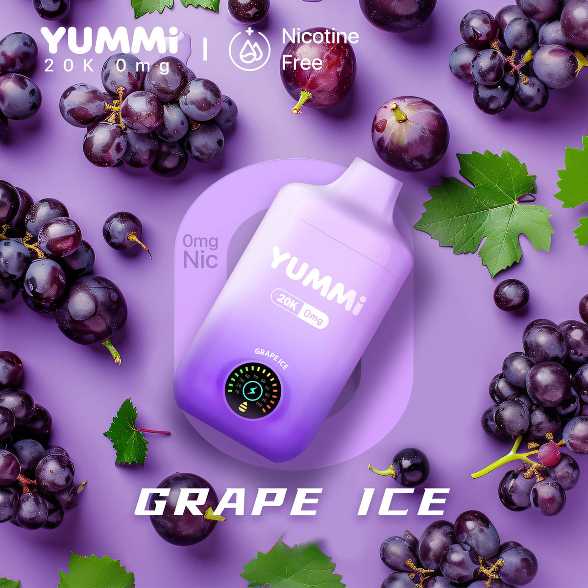 Nicotine Free | YUMMI 20K Disposable Grape Ice - Spin Vape – Spin vape